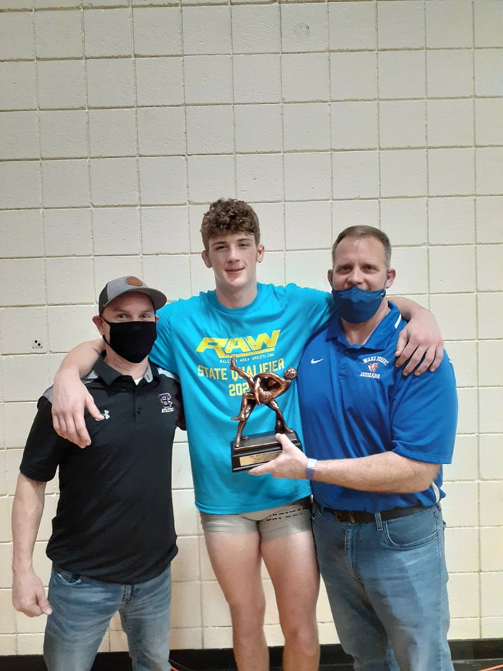 Caleb Beaty of Wake Forest presented the ‘Roy Heverly Award’ as a top ...